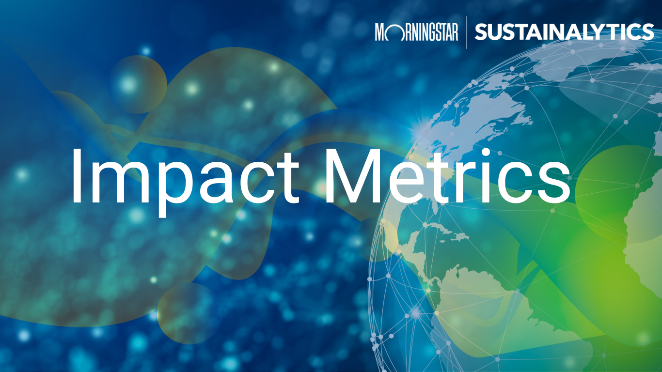 Impact Metrics: Healthy Ecosystems