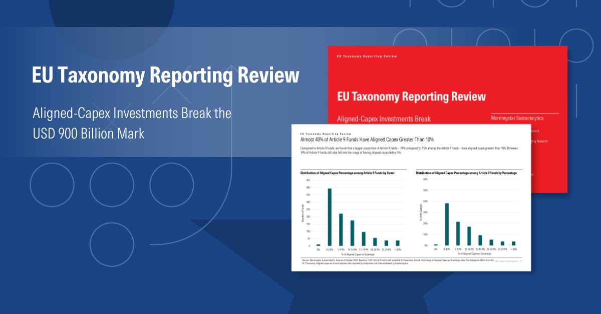 EU Taxonomy Reporting Review