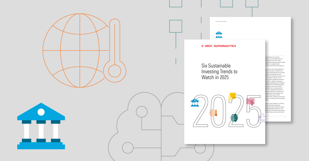 Six Sustainable Investing Trends to Watch in 2025 Report